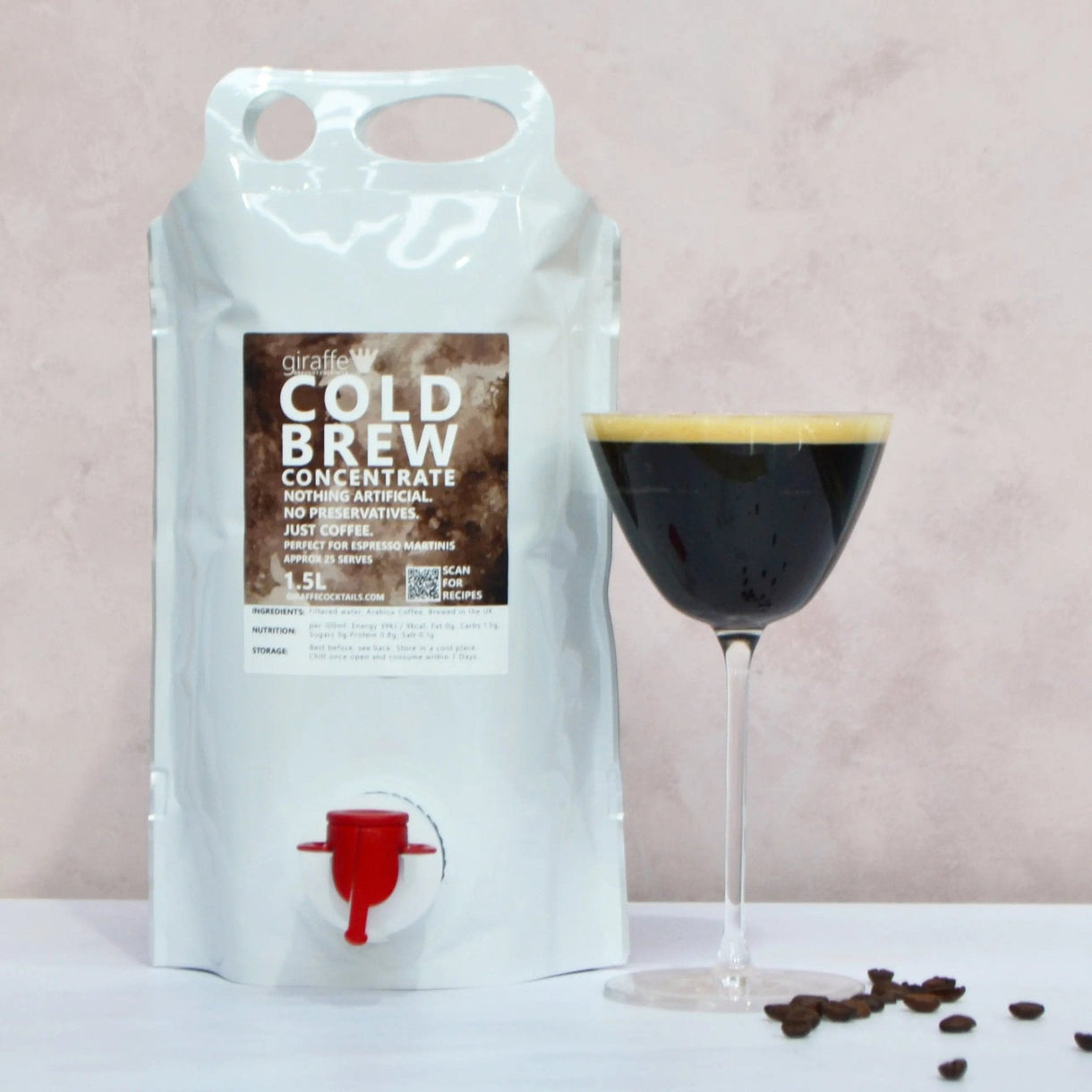 Cold Brew Coffee Concentrate 1.5L Non Alcoholic - Giraffe Cocktails